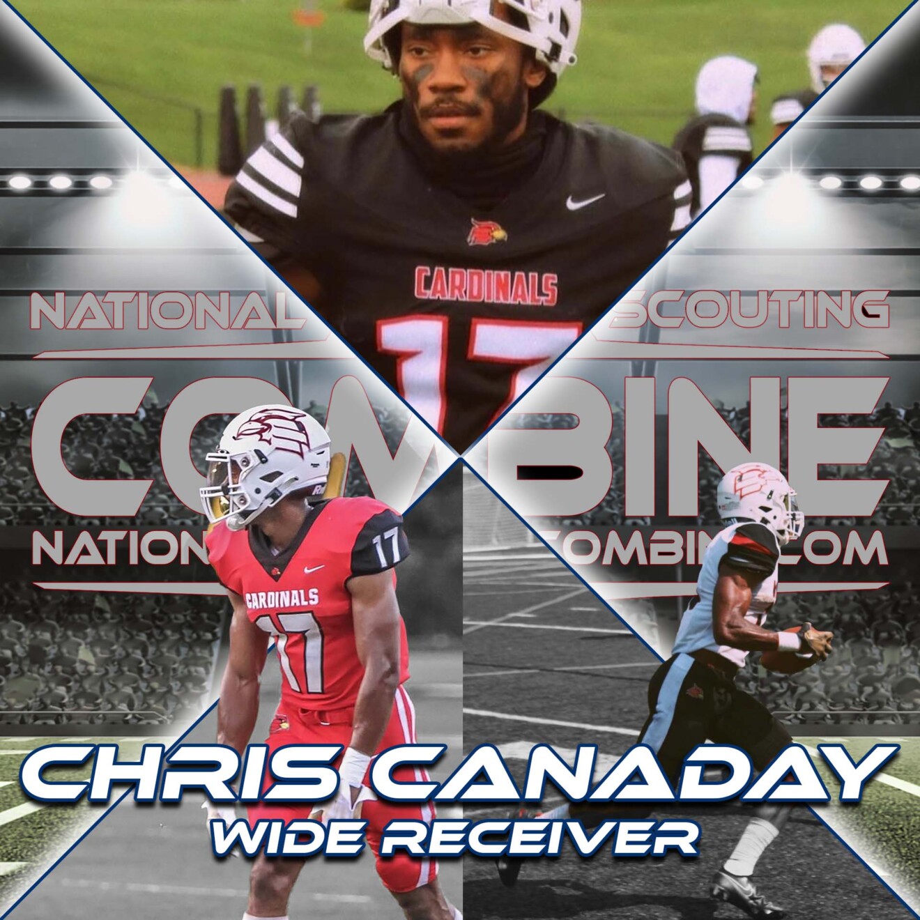 2023 National Scouting Combine Featured Athletes Chris Canaday, WR from ...