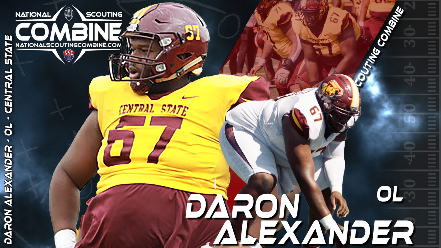National Scouting Combine present OL Daron Alexander – NATIONAL ...